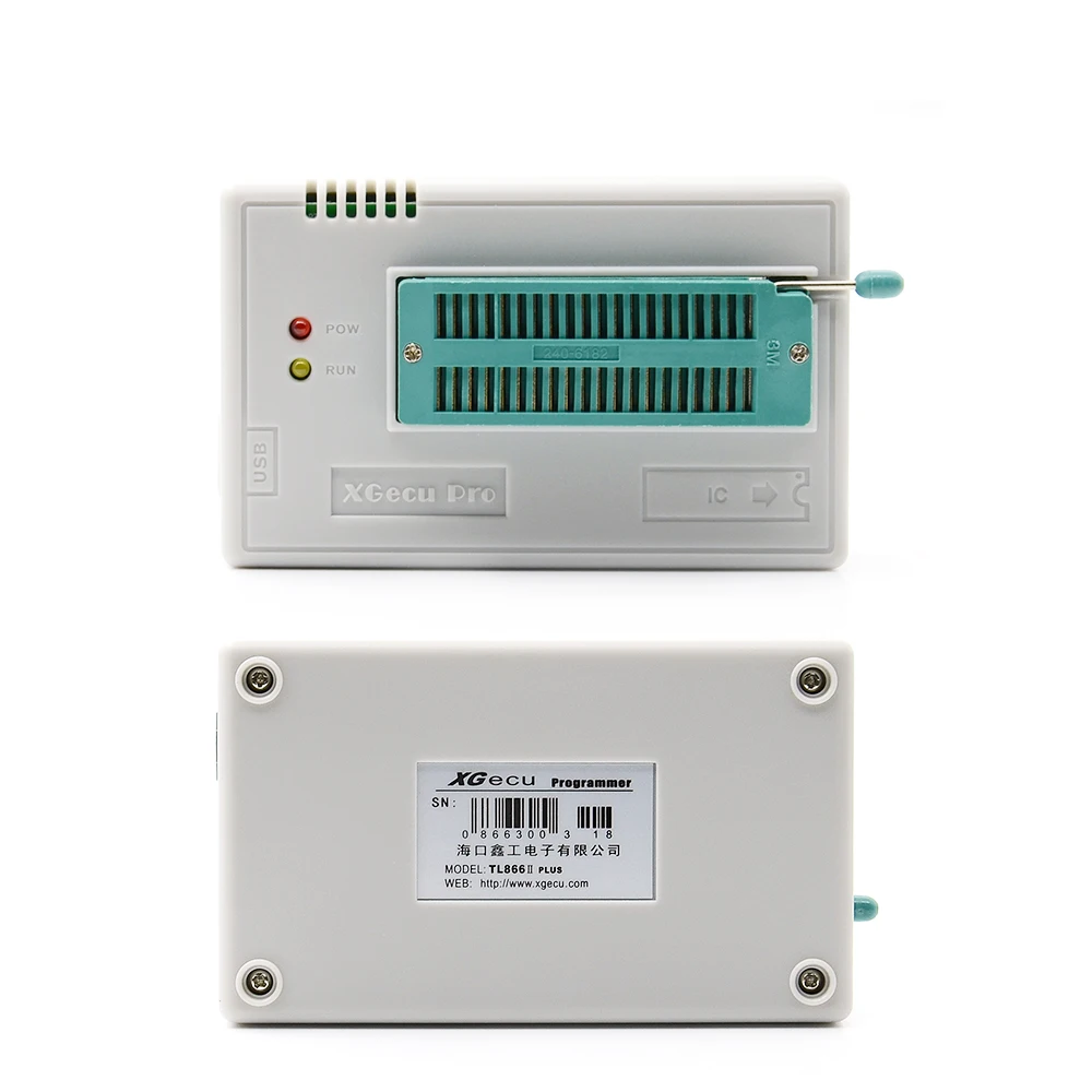 Original TL866II Plus Programmer with 28 Adapters & Test Clip, High ...