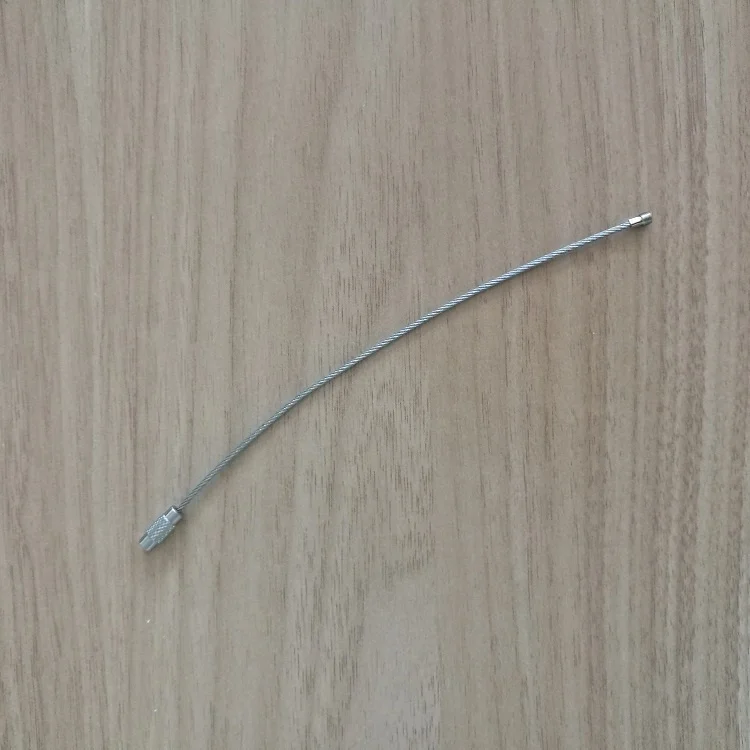 Stainless Steel Wire Luggage Tag Loop Strap - Silver