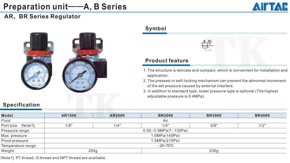 ชุด Airtac Ar Br Ar20001ชุดควบคุมหน่วยเตรียมนิวเมติก - Buy Air ...