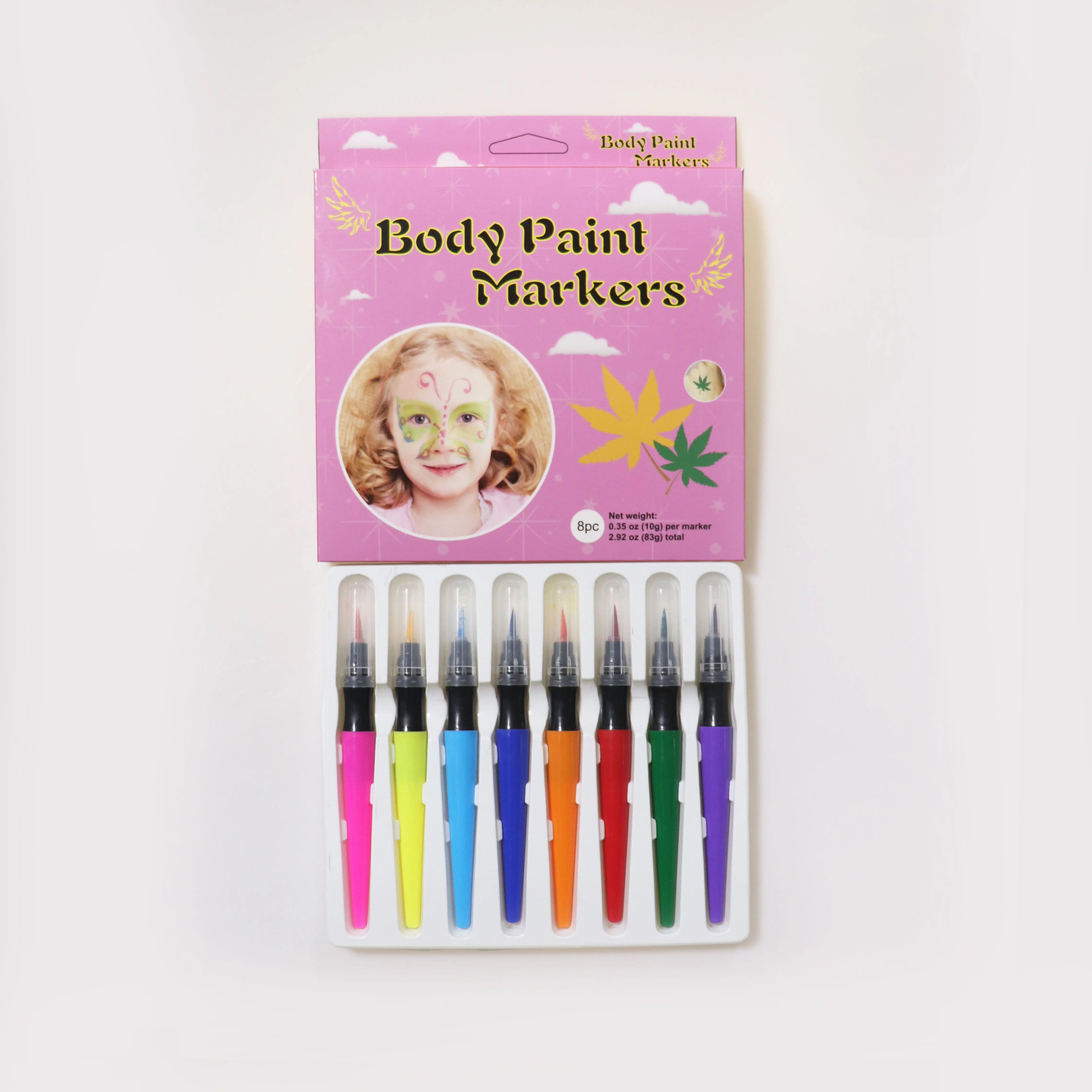 Safety Body Paint Marker Pens - 8 Colors for Makeup Party