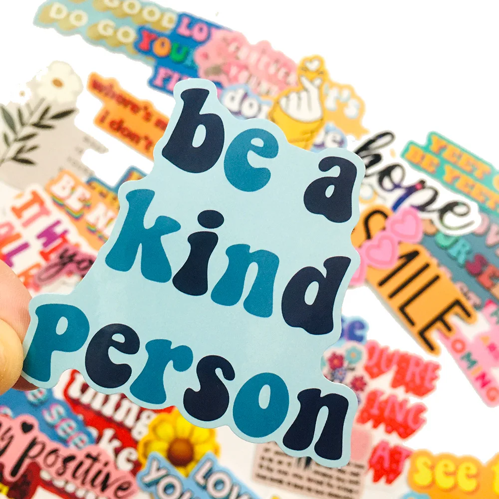 Amazon Hot Selling 40pcs Colorful Motivational Phrase Stickers Easy To ...