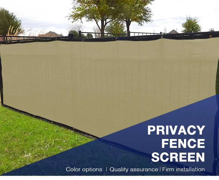 Customized Sizes Available Privacy Fence Screen In Green With Brass ...