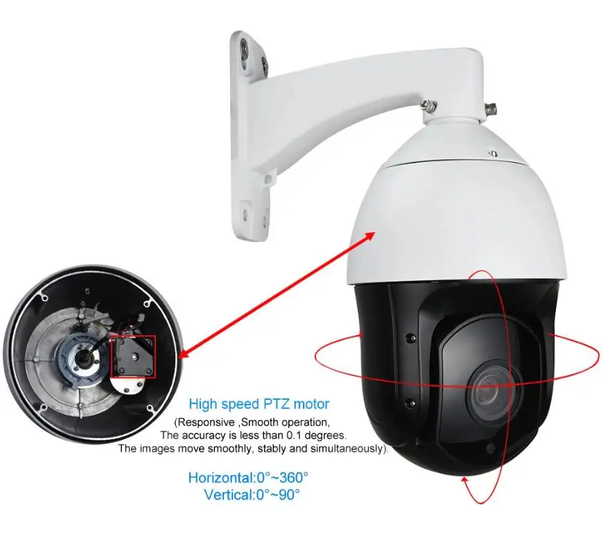 8mp 4k Ptz Security Camera With 18x Optical Zoom Lens - Buy 4k Camera ...