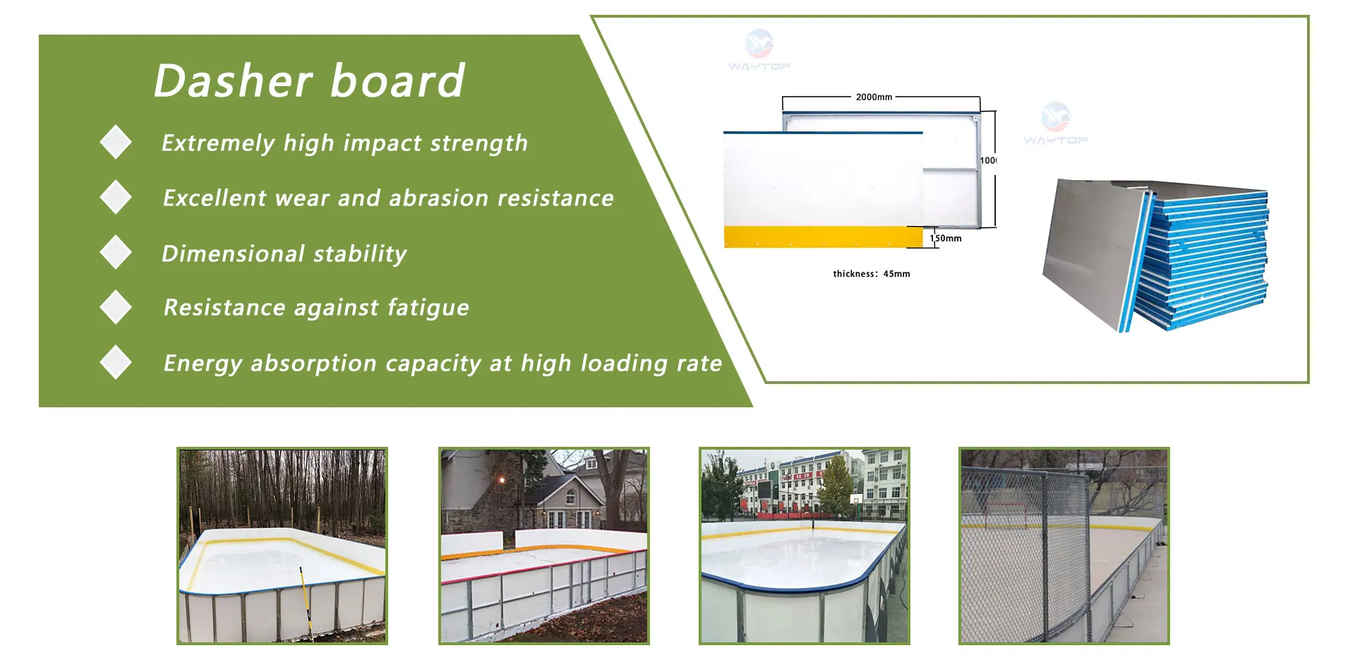 Shandong Waytop Wear Resistant Material Co., Ltd. - soccer rebounder ...