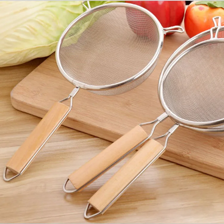 Stainless Steel Strainer with Double Fine Mesh - Ideal for Kitchen ...