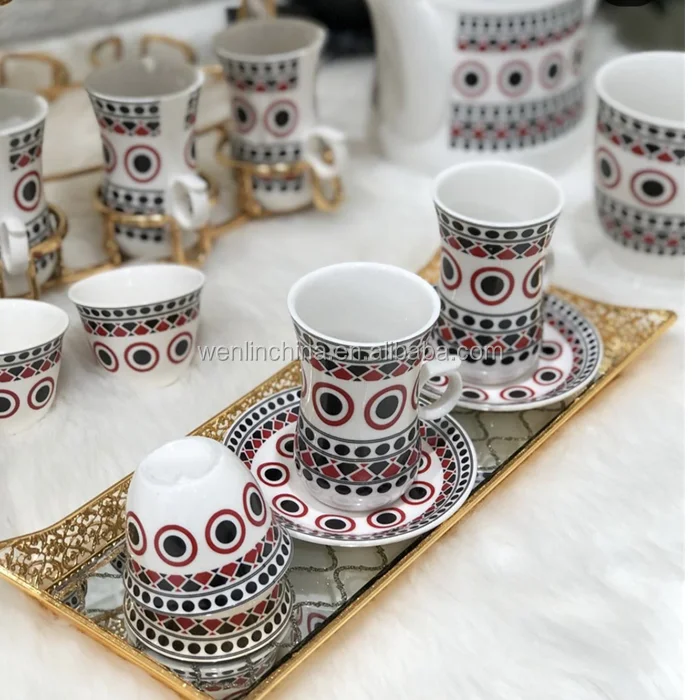 Luxury Arabic Ramadan Designs - Azal Stoneware Tea Sets