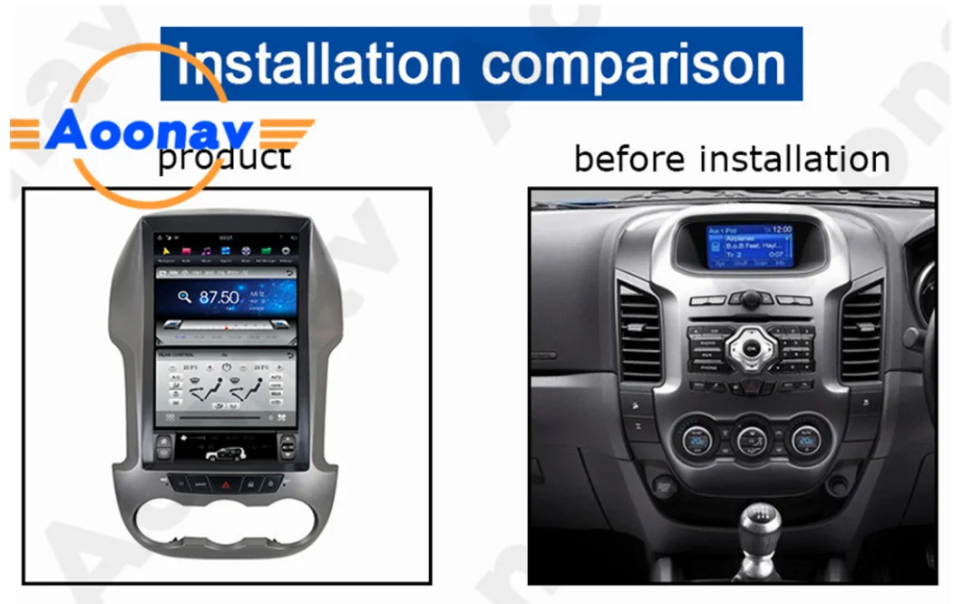 Aoonav 12,1 Zoll Auto Radio Gps Navigation Vertikale Bildschirm Für ...