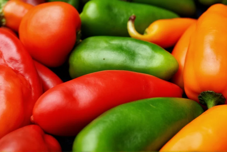 Chili Pepper Types Visual Guide: Identify by Color, Shape & Heat