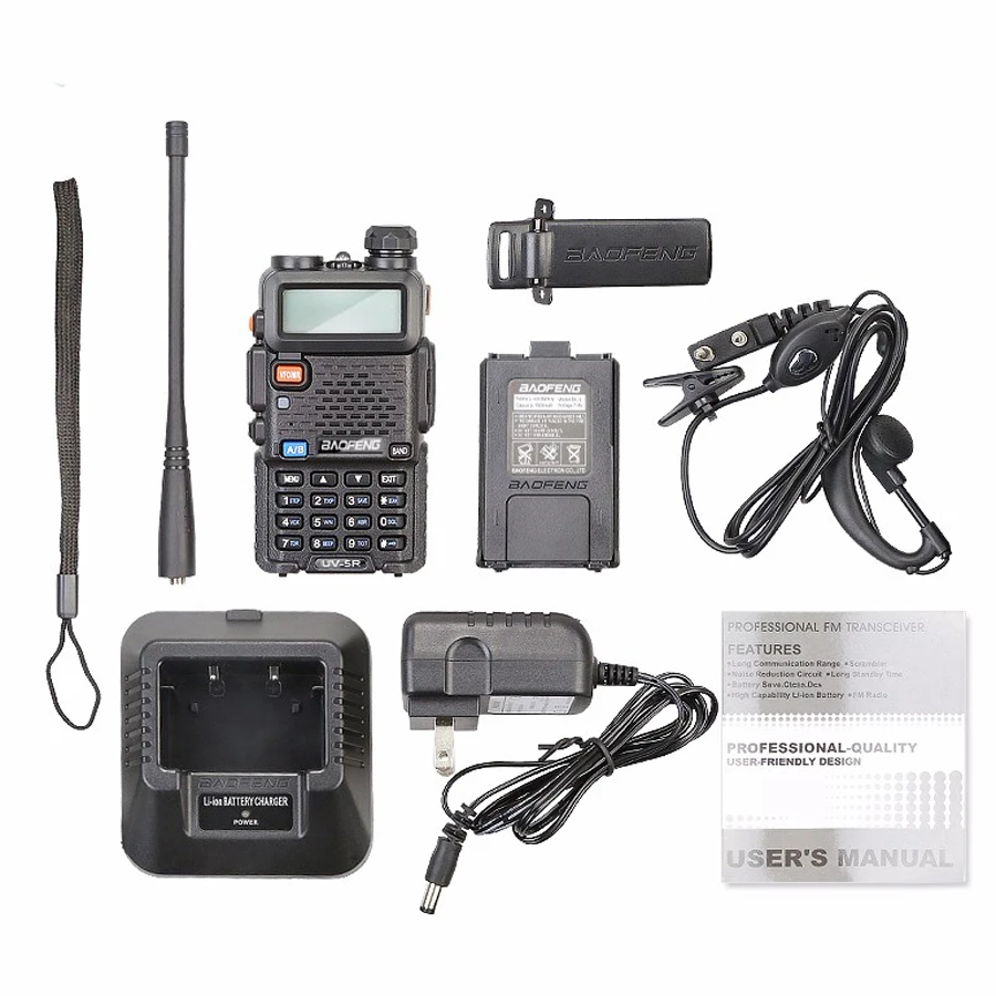 Ship From Russian Baofeng Uv-5r Walkie Talkie Uv5r 8w 10km 128ch Vhf ...