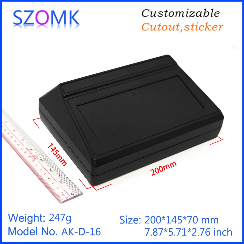 SZOMK Dual Face Sloping Front Desktop Plastic Enclosures