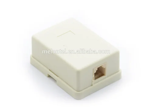 Mt-5822 Dual Port 6p4c Rj11 Socket Outlet 2 Port Telephone Surface Box ...