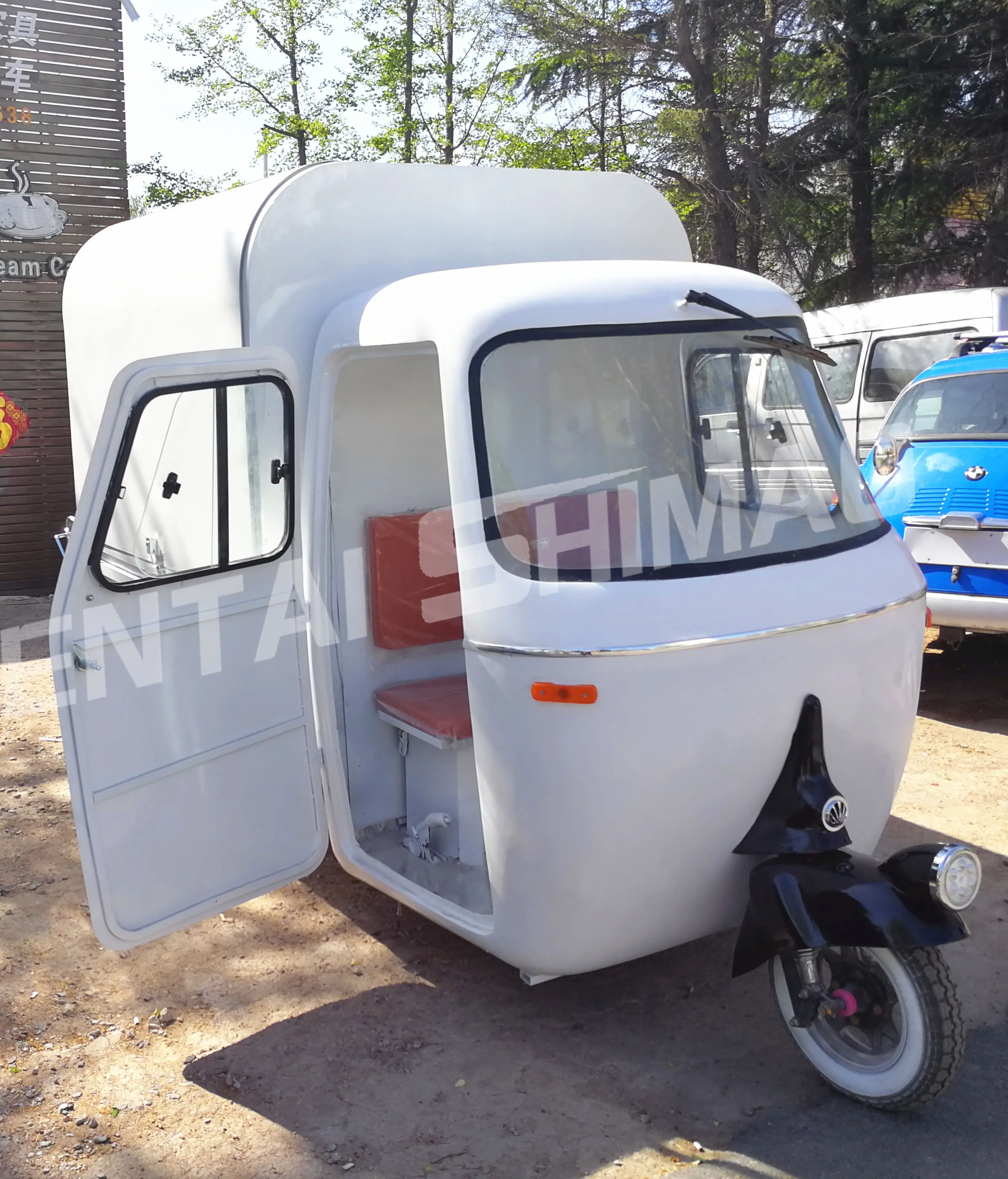 3 Wheel Food Truck Coffee Trailers Automatic Roti Making Machine - Buy ...