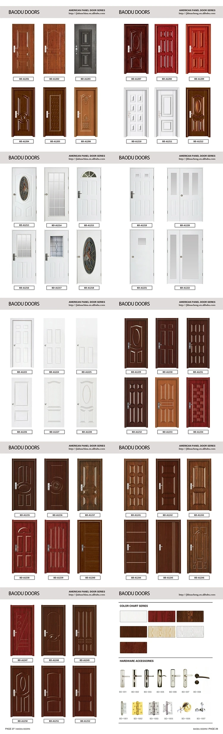 Six Panel American Steel Door Made In Zhejiang,Hollow Mental Panel With ...