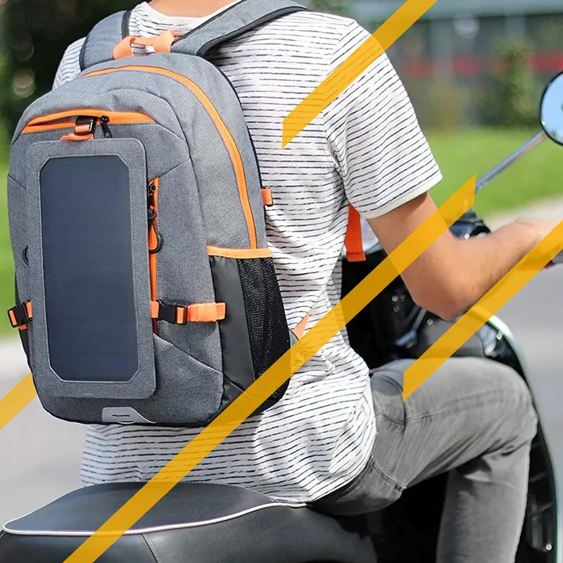 New Trending Anti-theft Solar Power Laptop Backpack Back Pack Charger ...