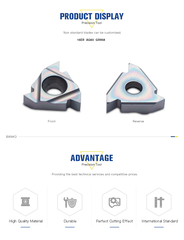 Israel Acme Triangle Carbide Threading Blades Inserts - Buy Acme ...