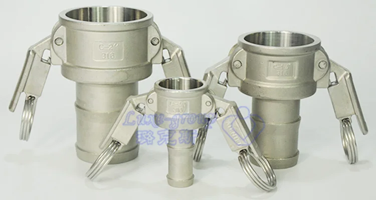 1/2"-6" Size Stailess Steel Material Camlock C Safety Couplings Mil A-a ...