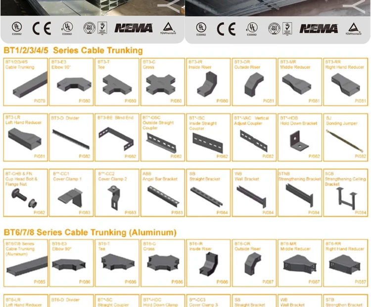Steel Cable Trunking Elbow Tee Accessories, View Steel Cable Trunking ...