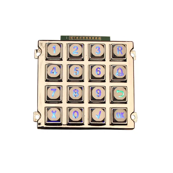Custom Design 4X4 Matrix Illuminated Keypad - Durable & Versatile