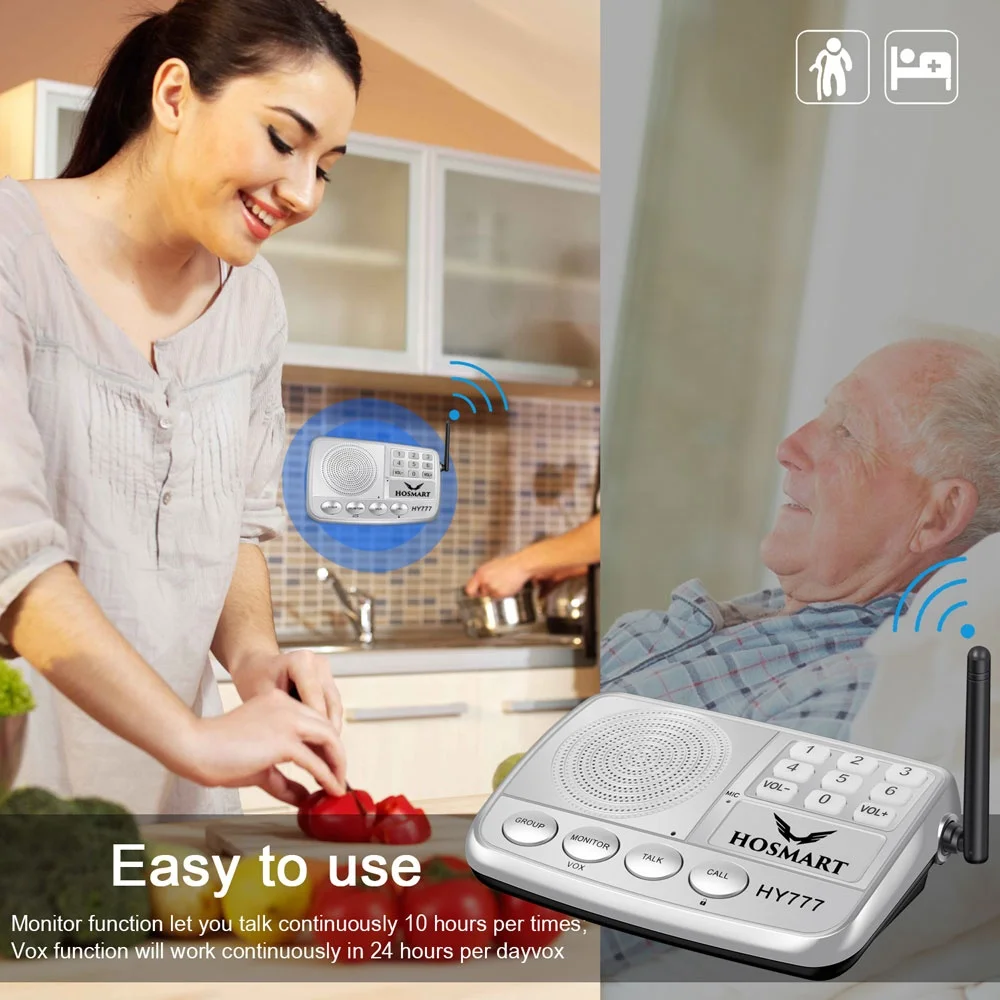 Long Distance Digital Wireless Intercom System for Home