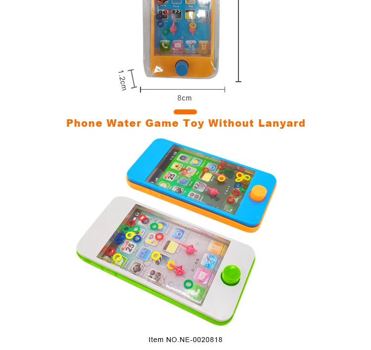 Plastic Cellphone 5 Handheld Ring Toss Water Game Toys With Lanyard ...