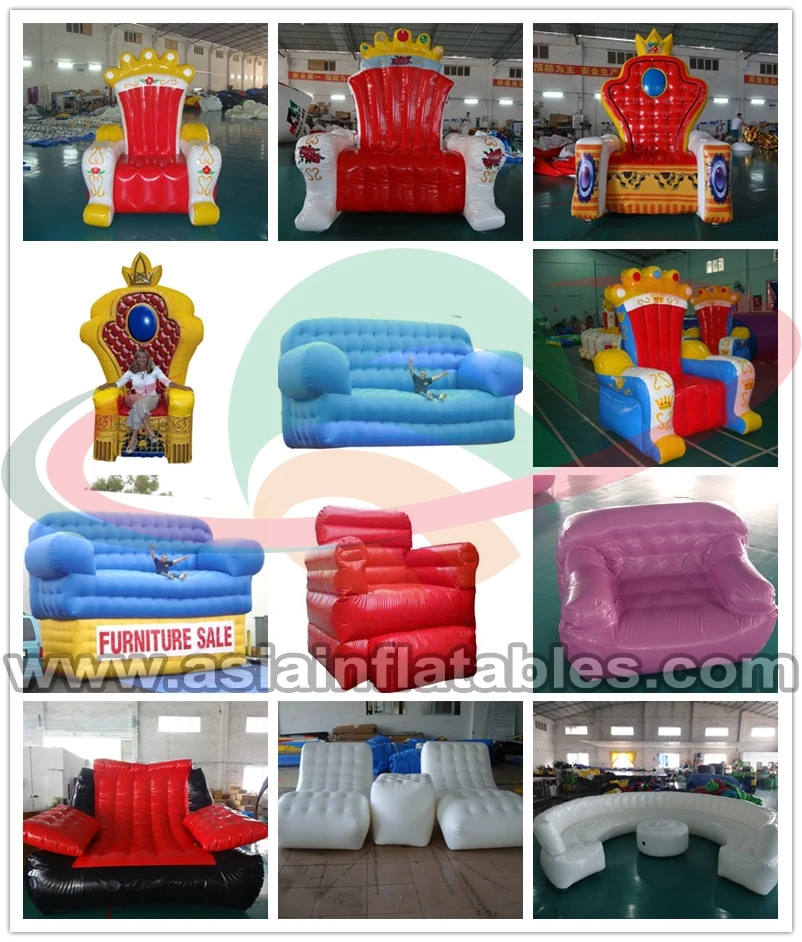 Pvc Inflatable Birthday King/queen Prince/princess Throne Chair Chair ...