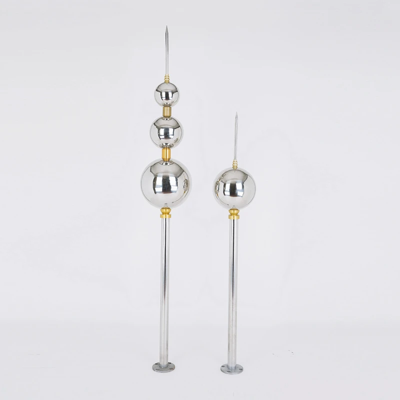 Stainless Steel Ball Type Lightning Arrester Copper Building Lightning ...