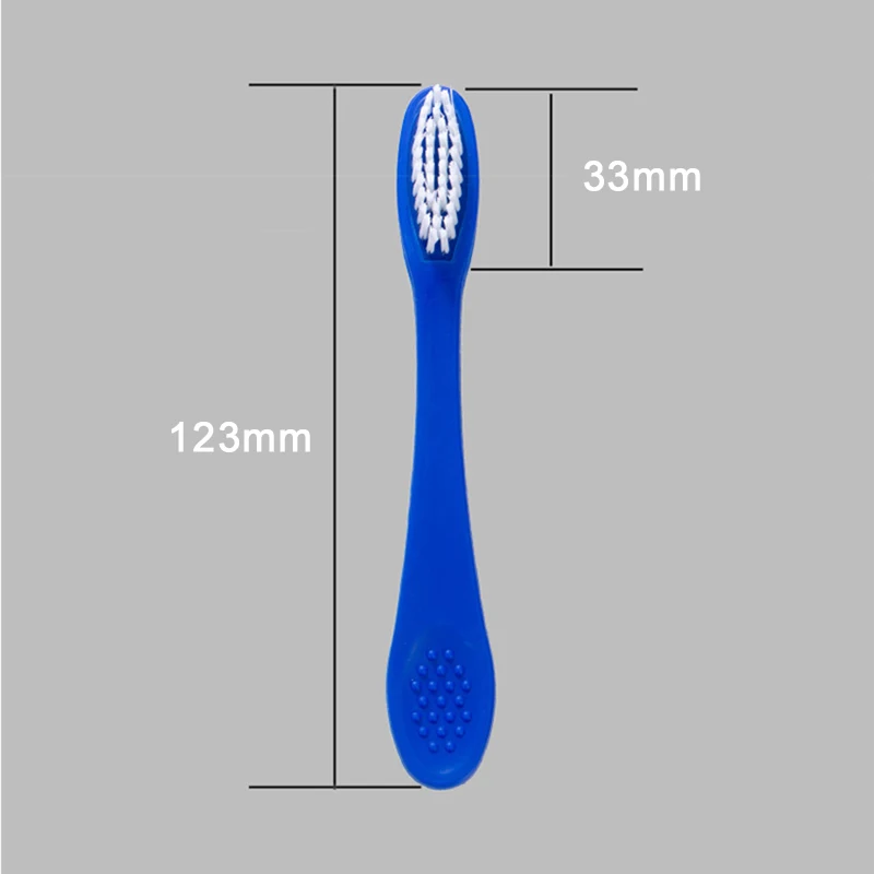 Short Soft Silicone Rubber Handle Anti-swallow Adult Prison Toothbrush ...