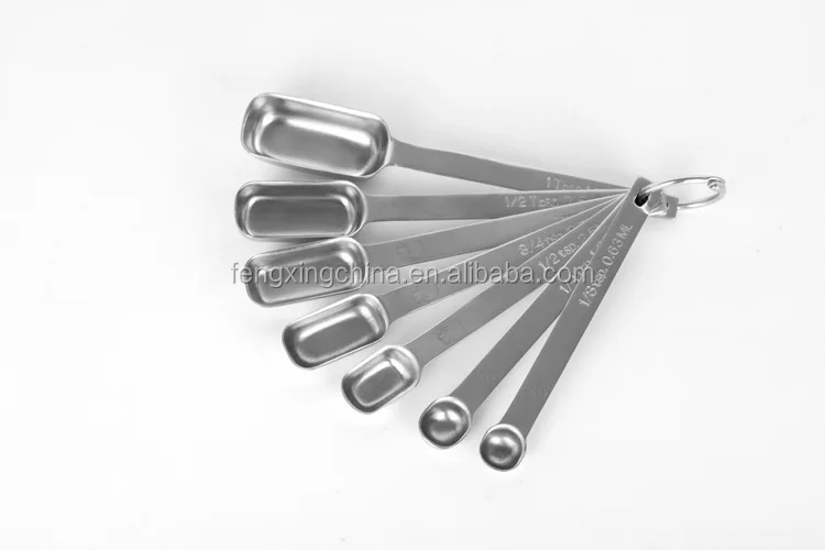 Kitchen Accessories Rectangle Measuring Spoons Stainless Steel ...