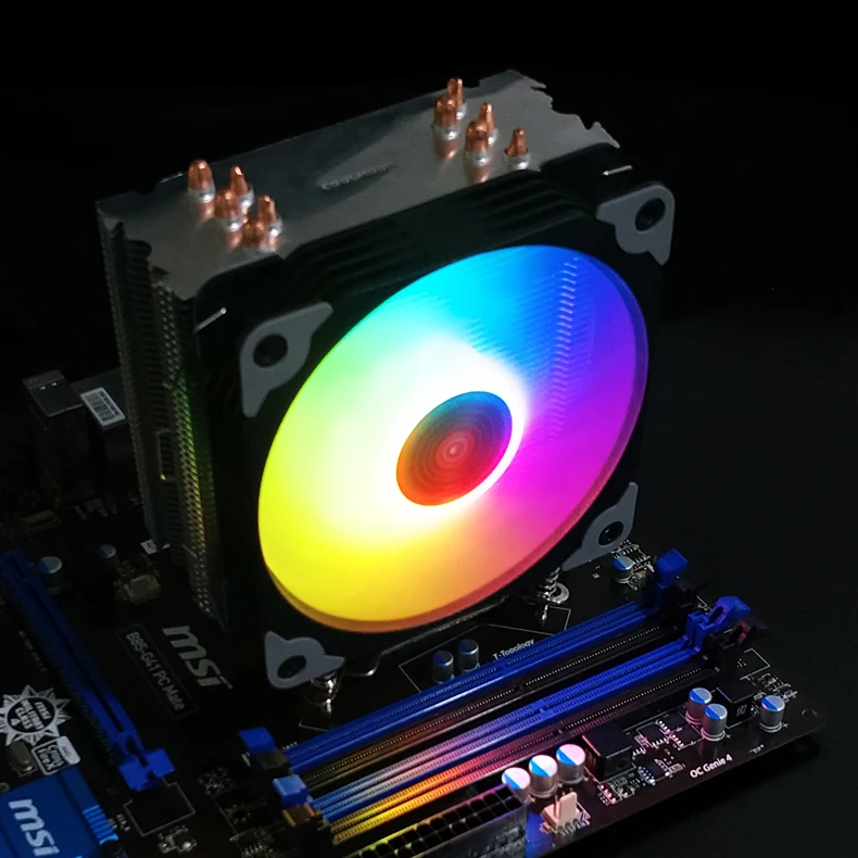 Coolmoon Frost X5 CPU Cooler - RGB, Low Noise, High Airflow