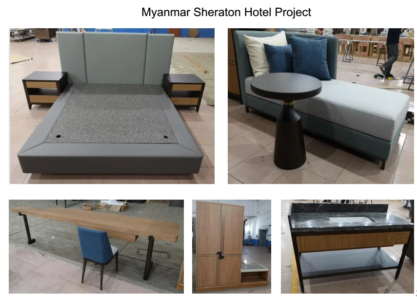 4 Star Hotel Bed Room Furniture - Elegant & Durable