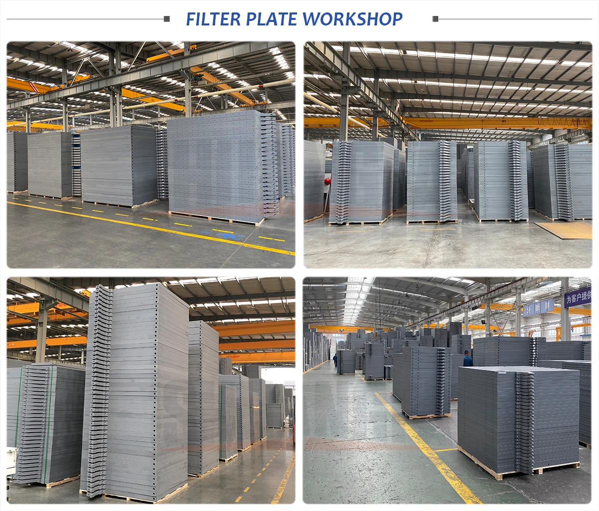 630/800/1000/1200/1250/1500/2000 PP CGR Gasket Chamber Filter Plate ...