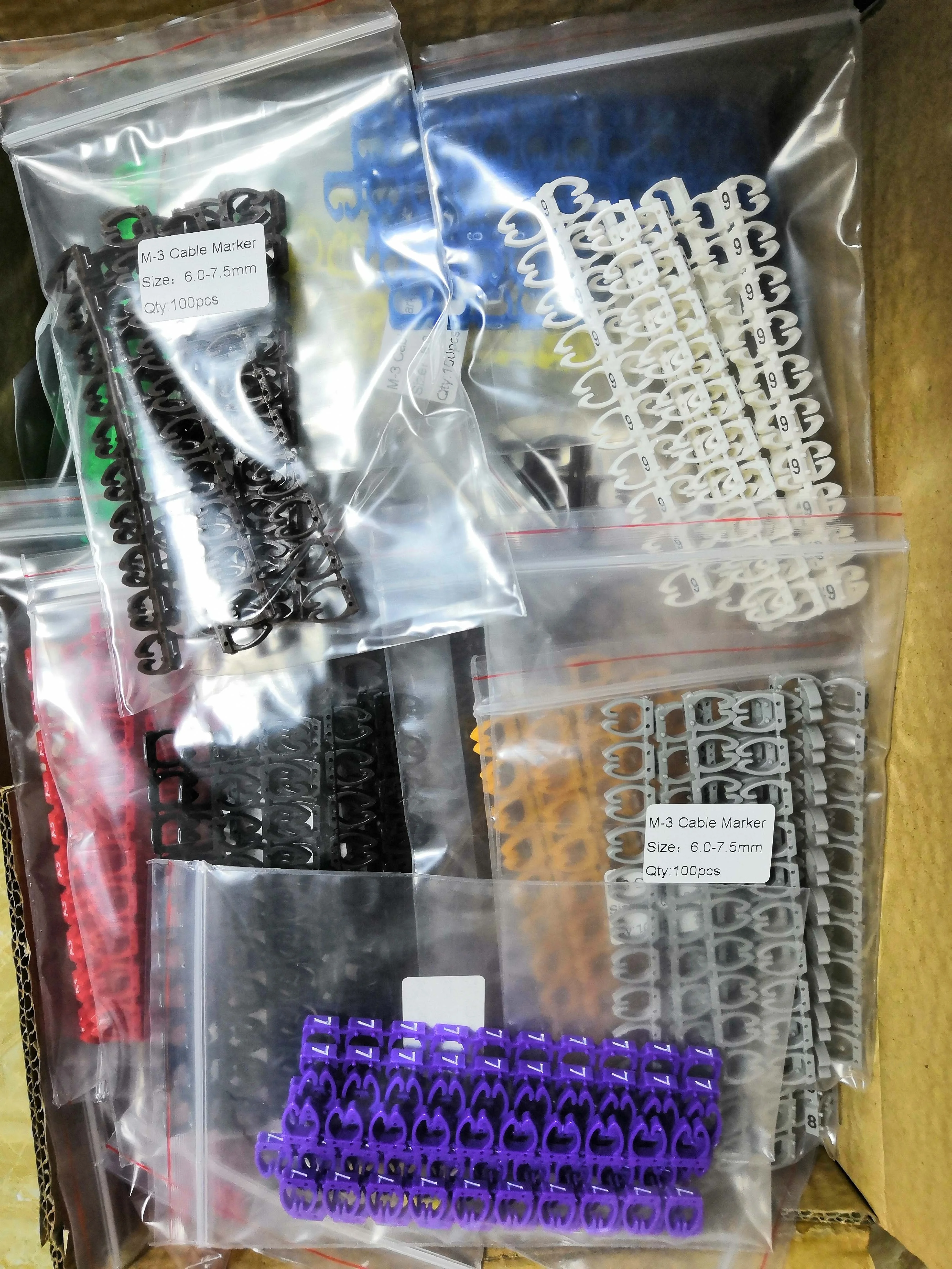 Snap on Electrical Cable Clip Marker - POM Cable Route Marker