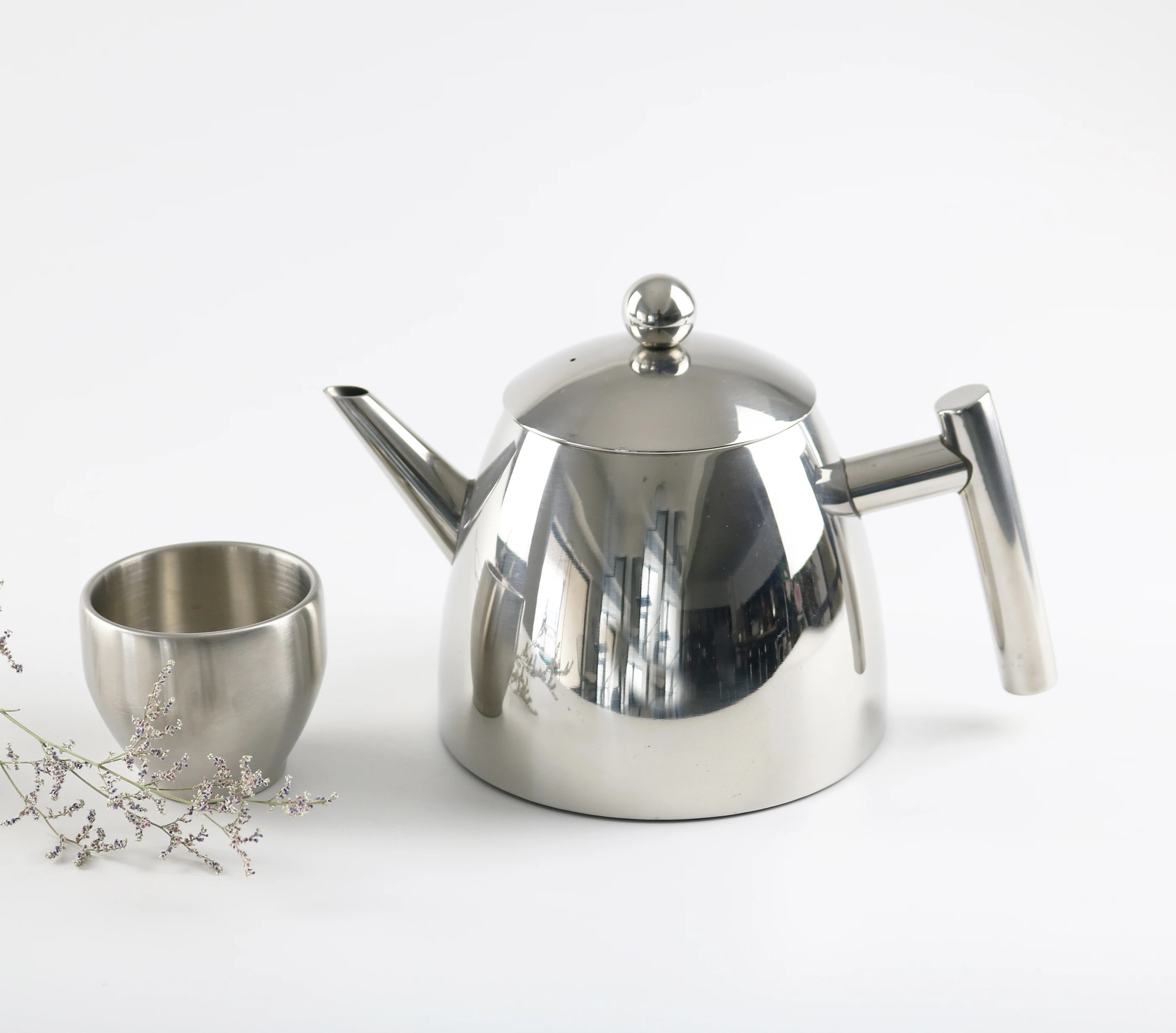 1.2l Double Wall Layer Insulated Stainless Steel Satin Brushed Finish ...