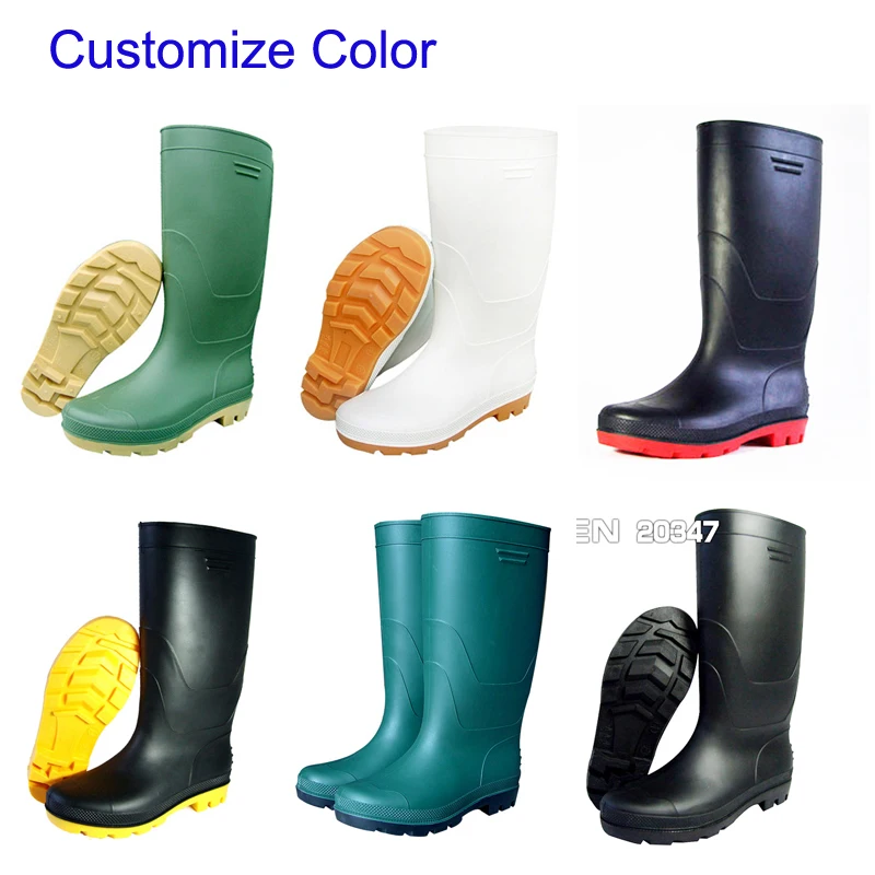 White Waterproof Boots Used In Medical Chemical Meat Slaughterhouse ...