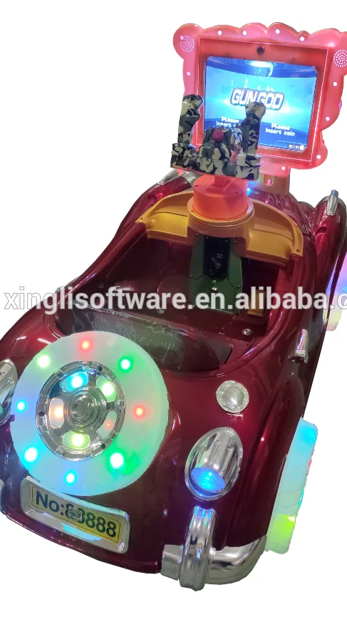 17inch Coin Operated Kiddie Ride Machine With Shooting Video Game Swing ...