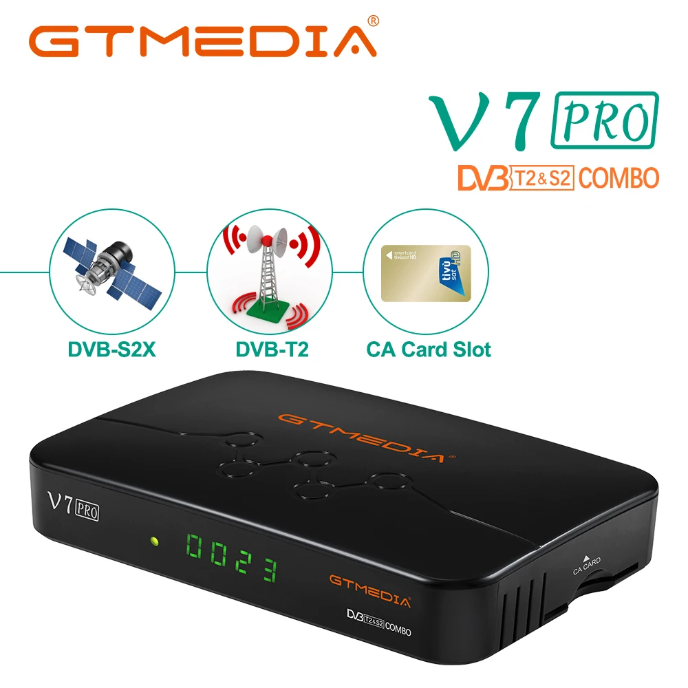 Gtmedia V7 Pro S2x T2 Digital Combo Dvb Hd 1080p Satellite Decoder Für ...