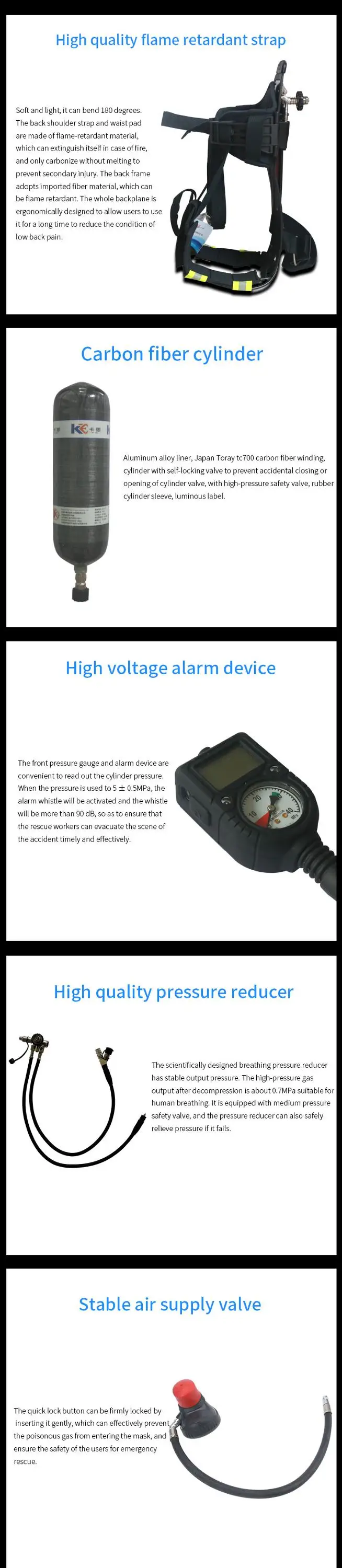 Comfortable Firefighting SCBA - Reliable Breathing Apparatus