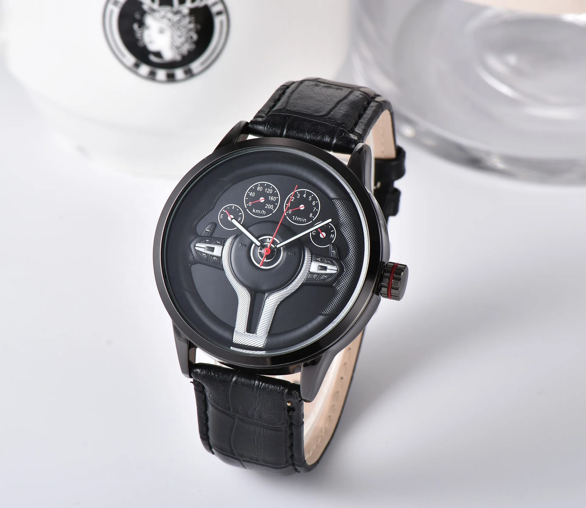 Cool Unique Mens Sports Steering Rim Watch Racing Control Wheels Watch ...