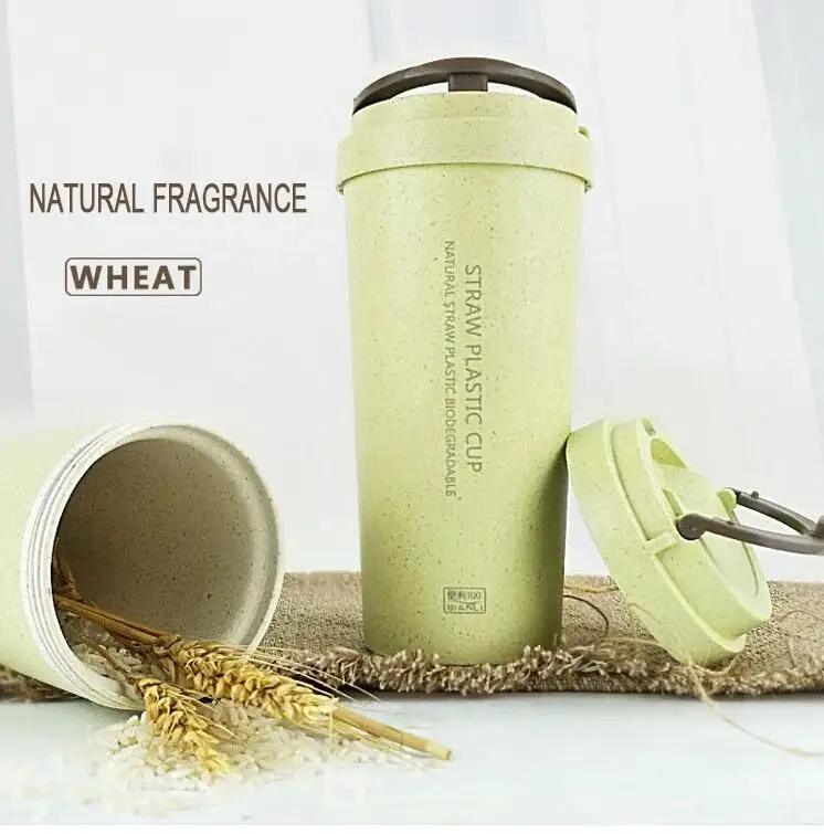 400ml Wheat Straw Cellulose Made Leak Proof Double Layer Heat Insulate ...