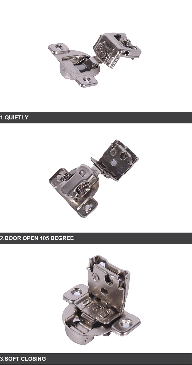 Hardware Supplier Adjustable Screw Compact Face Frame Hinge Half ...