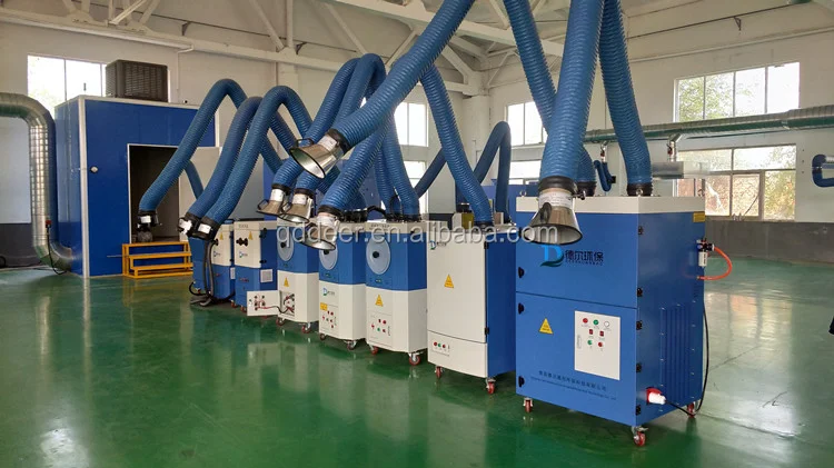 Portátil de colector de polvo móvil/Extractor de humos de soldadura ...