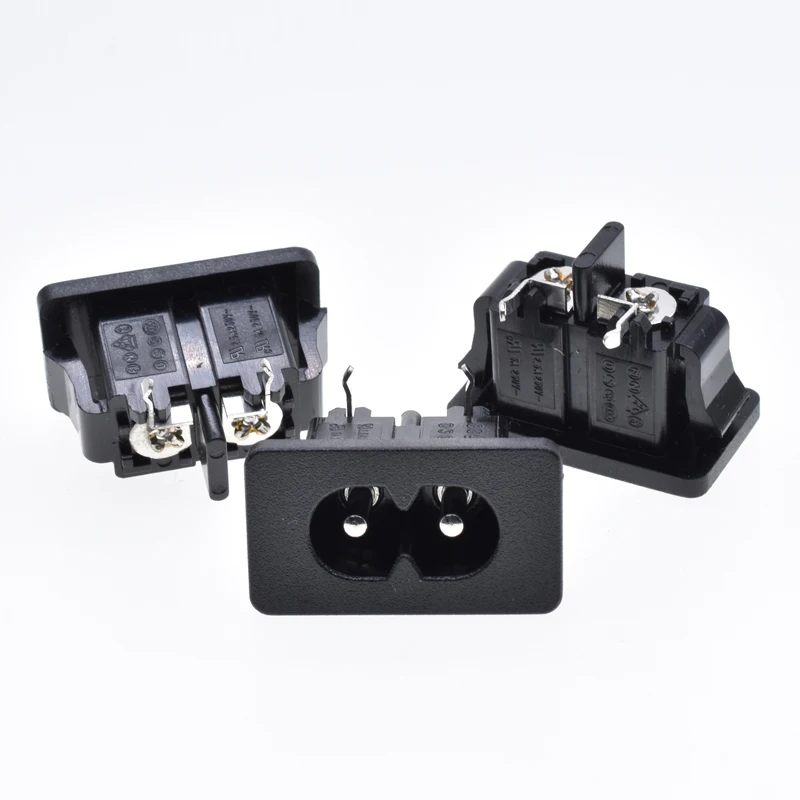Manufacturer Ac Inlet C8 Power Socket 2.5a250v Female C8 Panel Mount ...