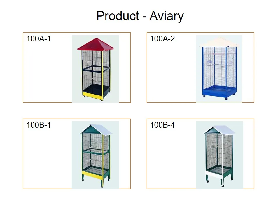 Large Triangle Roof Design Double Layers Bird Cages Aviary Cage Pet ...