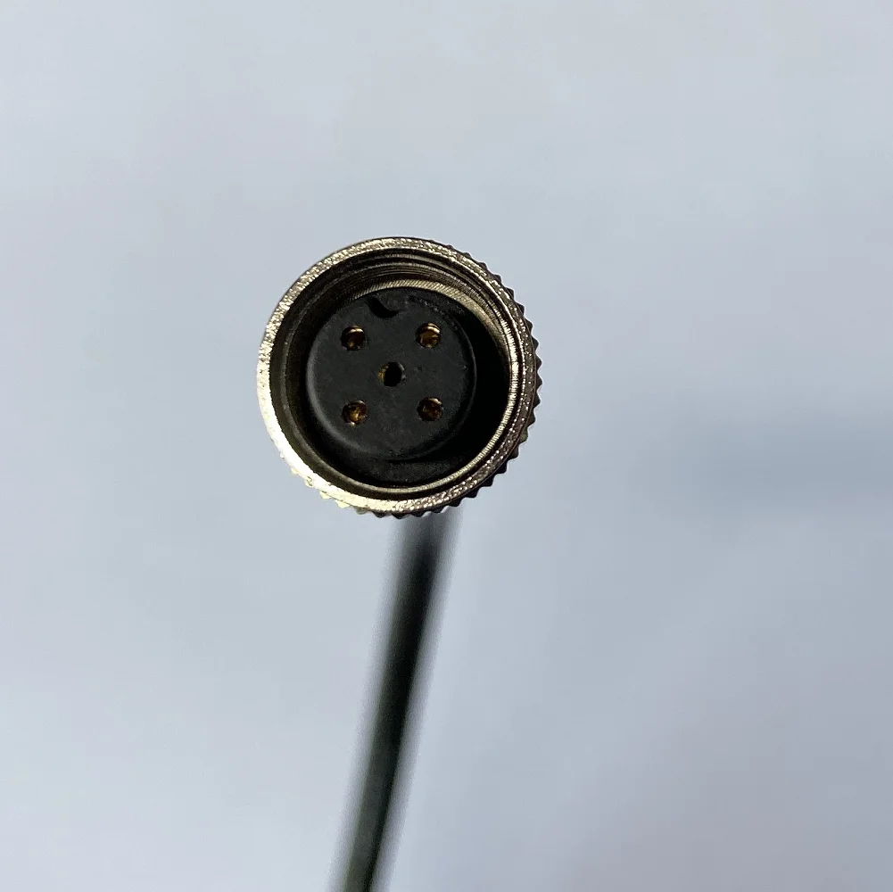 M12 a-Coded 5 Pin Female Power Connector Cable - 2M