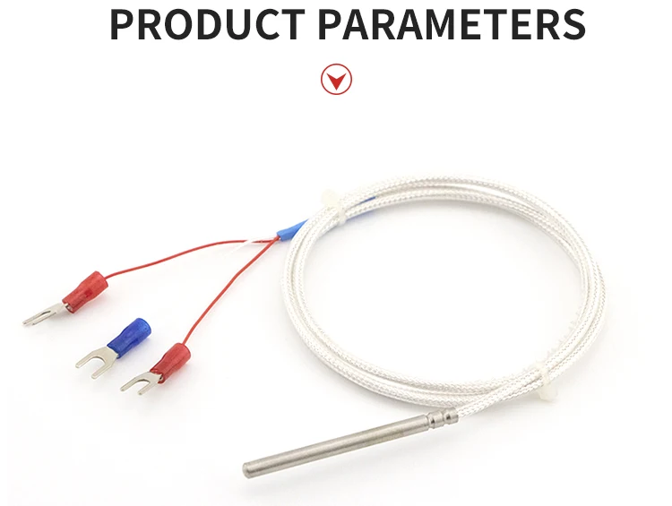 Pt100 Temperature Sensor Rtd Sensor Thermocouple With Three-core Silver ...