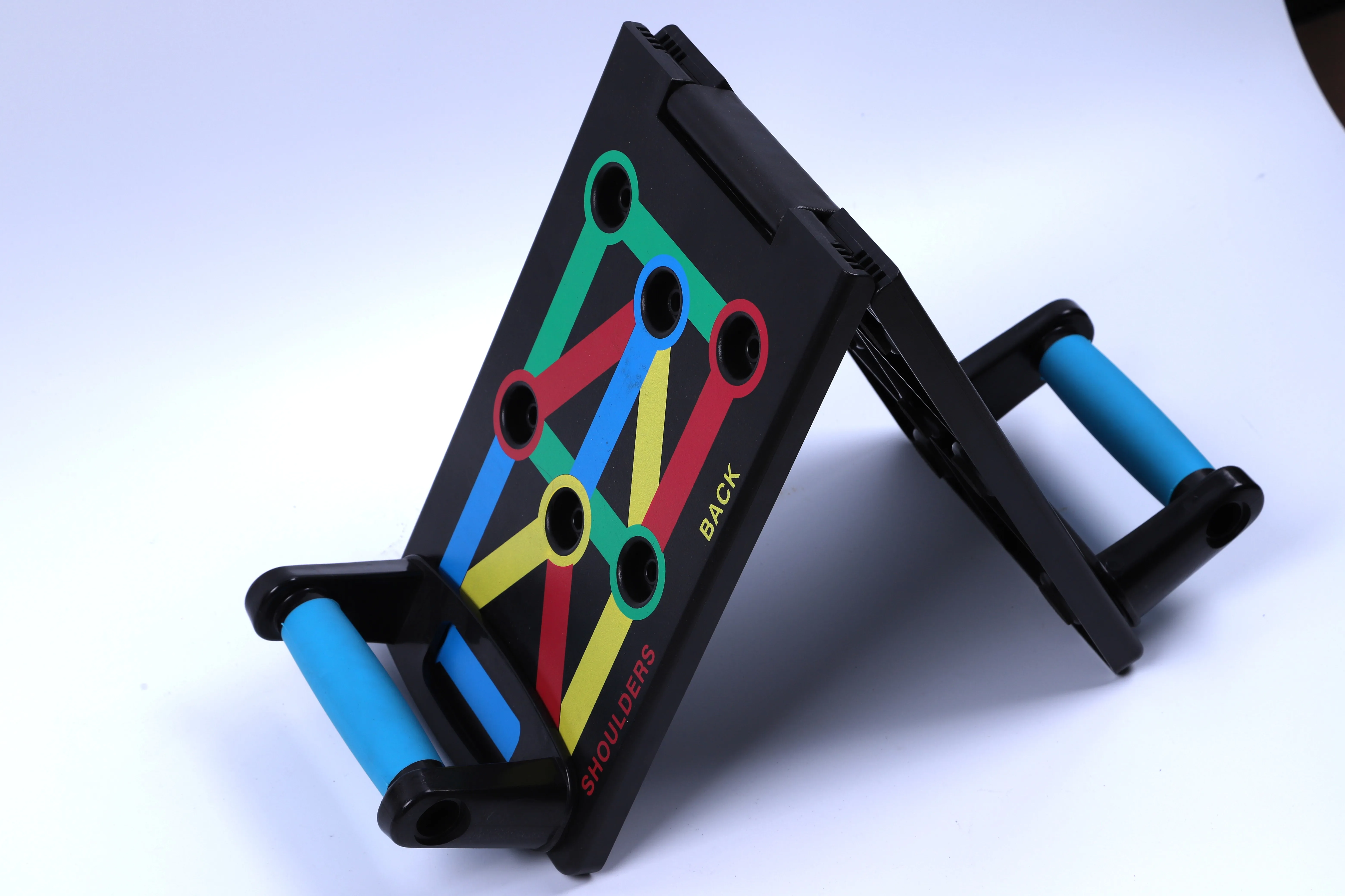 Folding Push Up Board Home Use Push Up Board With Resistance Band ...