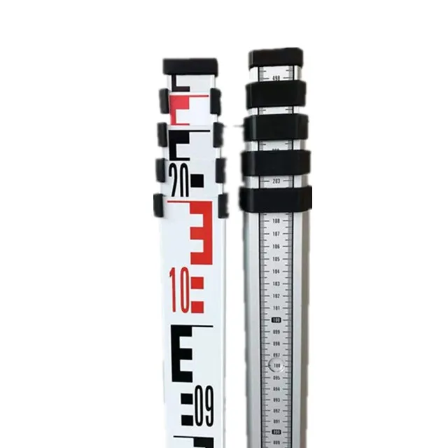 5m Telescopic Levelling Staff - Precision and Portability