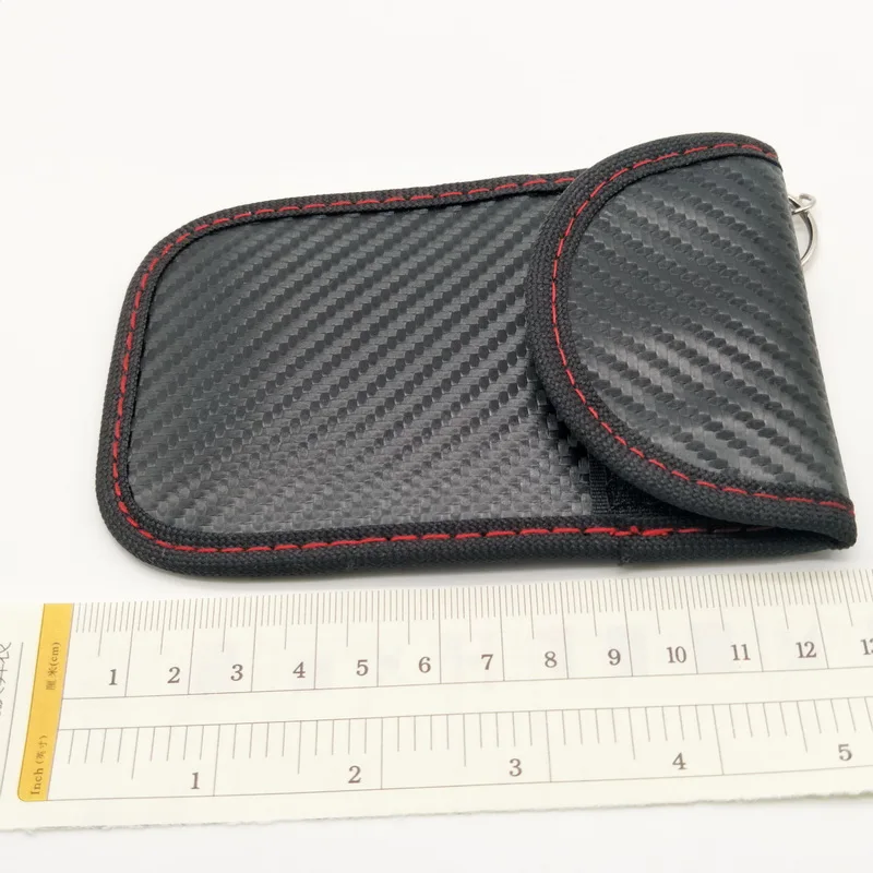 Carbon Fiber Pattern Rfid Signal Shielding Key Case Faraday Bags Anti ...