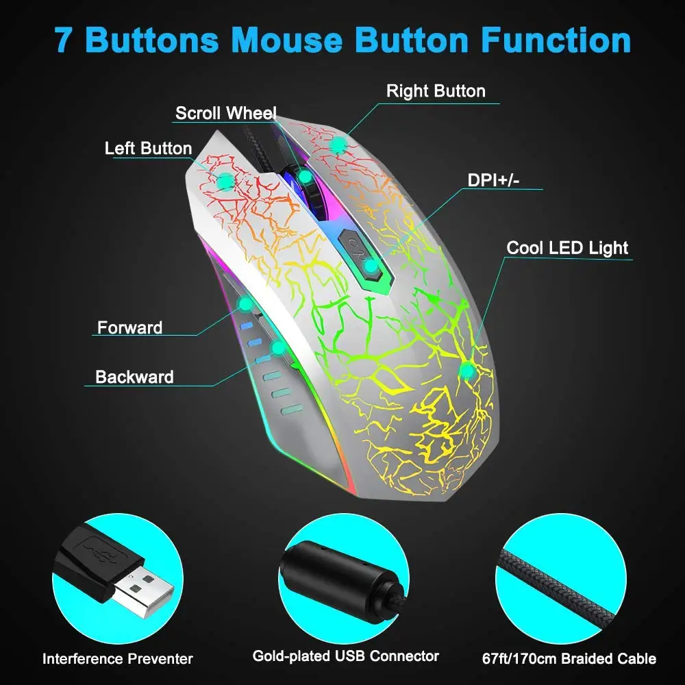 Cheap Oem Long Wired Game Mouse Hot Selling 1600 Dpi Gaming Mouse For ...