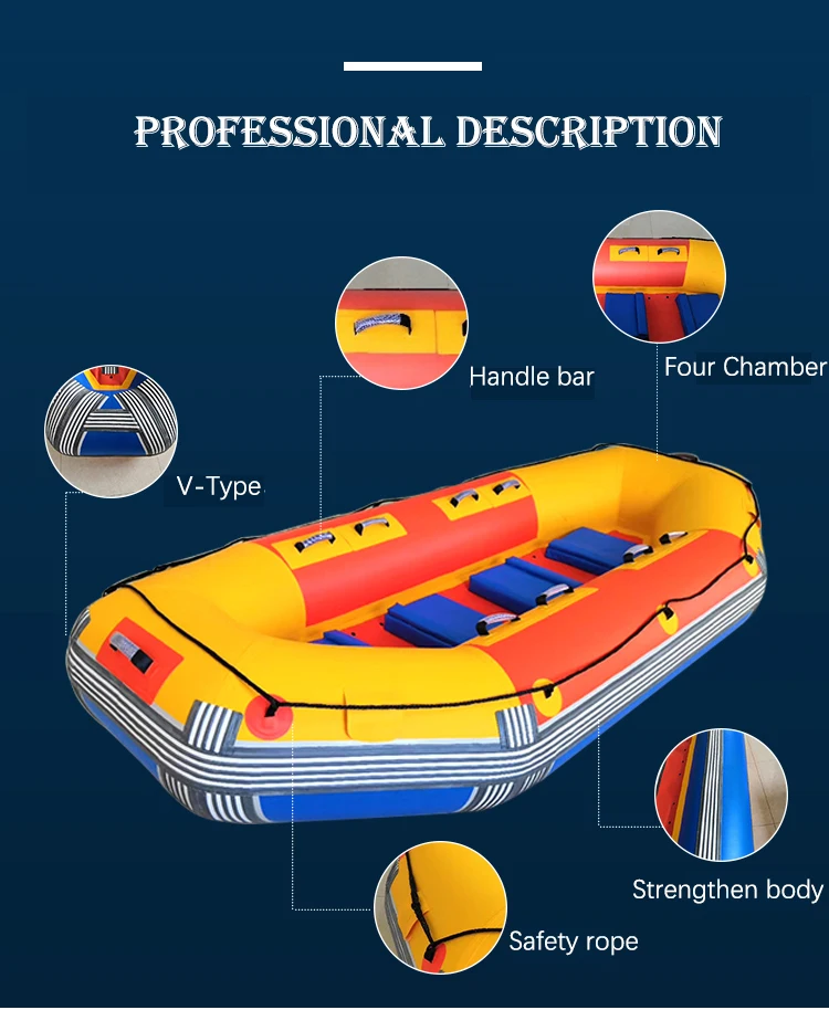 Heavy Duty Double Floor River Boat - White Water Rafting